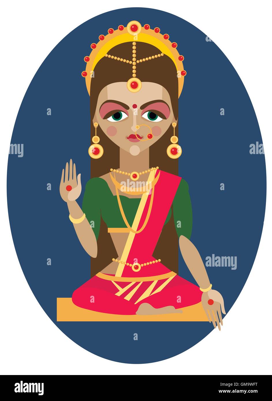 Parvati mata Stock Vector Images - Alamy