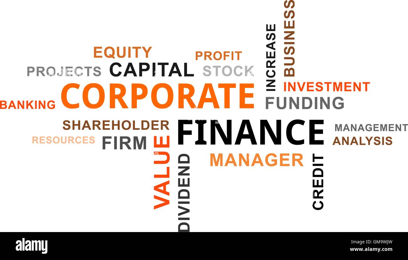 word cloud - corporate finance Stock Vector Image & Art - Alamy