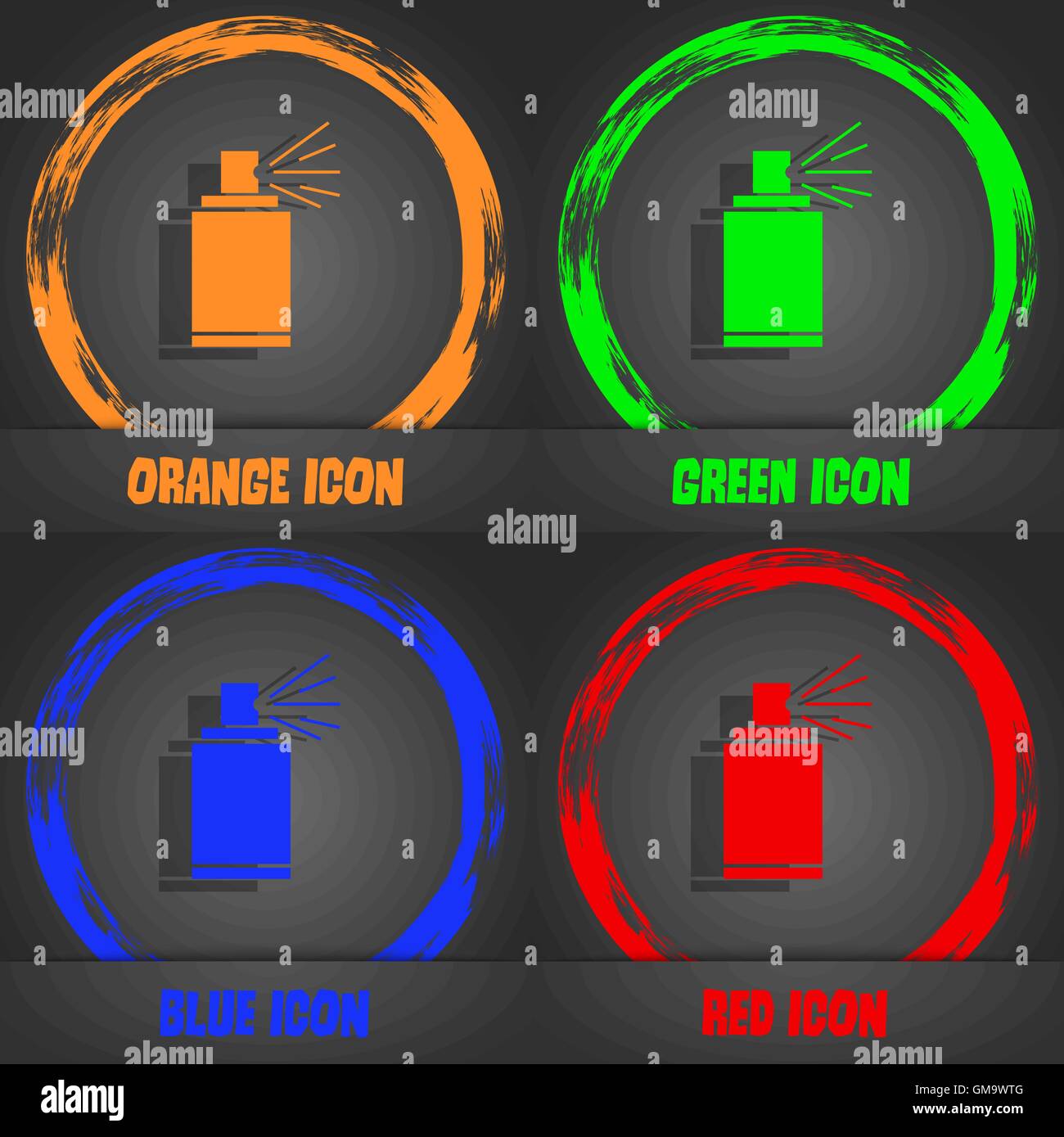 Graffiti spray can sign icon. Aerosol paint symbol. Fashionable modern ...