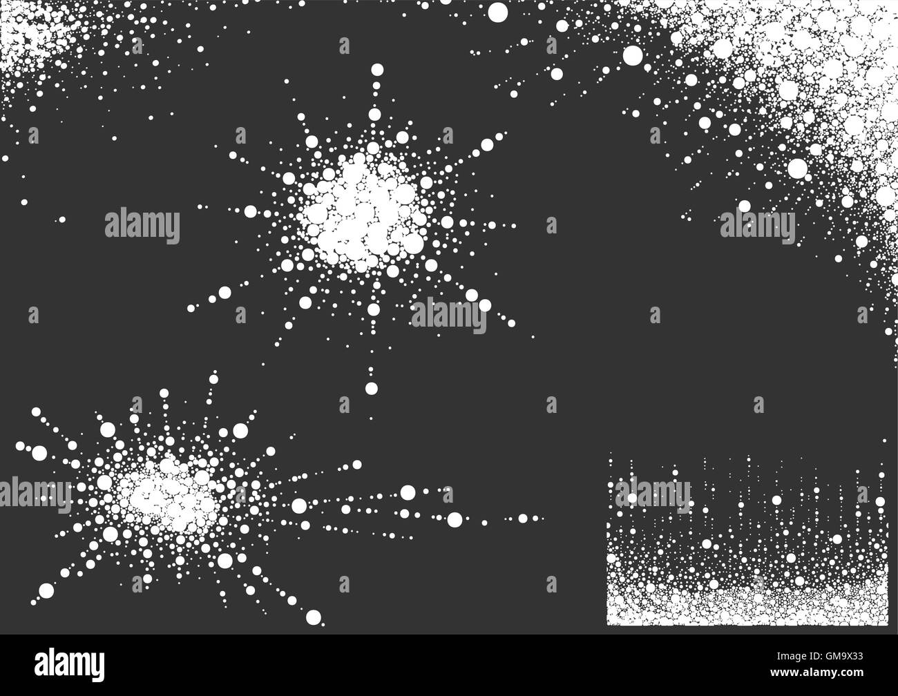 Snow flakes vector Black and White Stock Photos & Images - Alamy