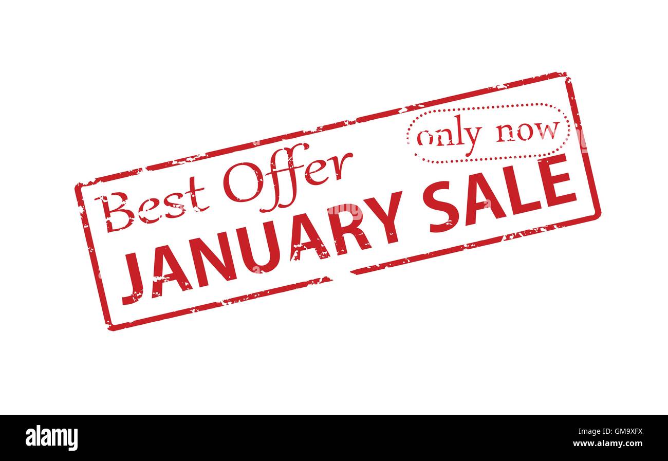 Best offer January sale Stock Vector Image & Art - Alamy