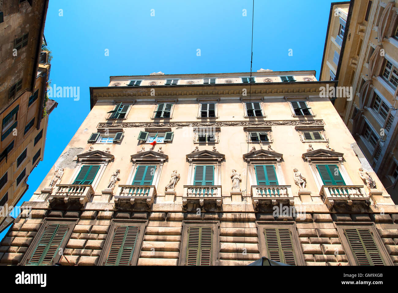 The Architecture of Genoa with its palaces and monumental buildings ...