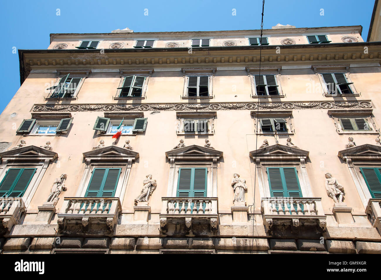 The Architecture of Genoa with its palaces and monumental buildings ...