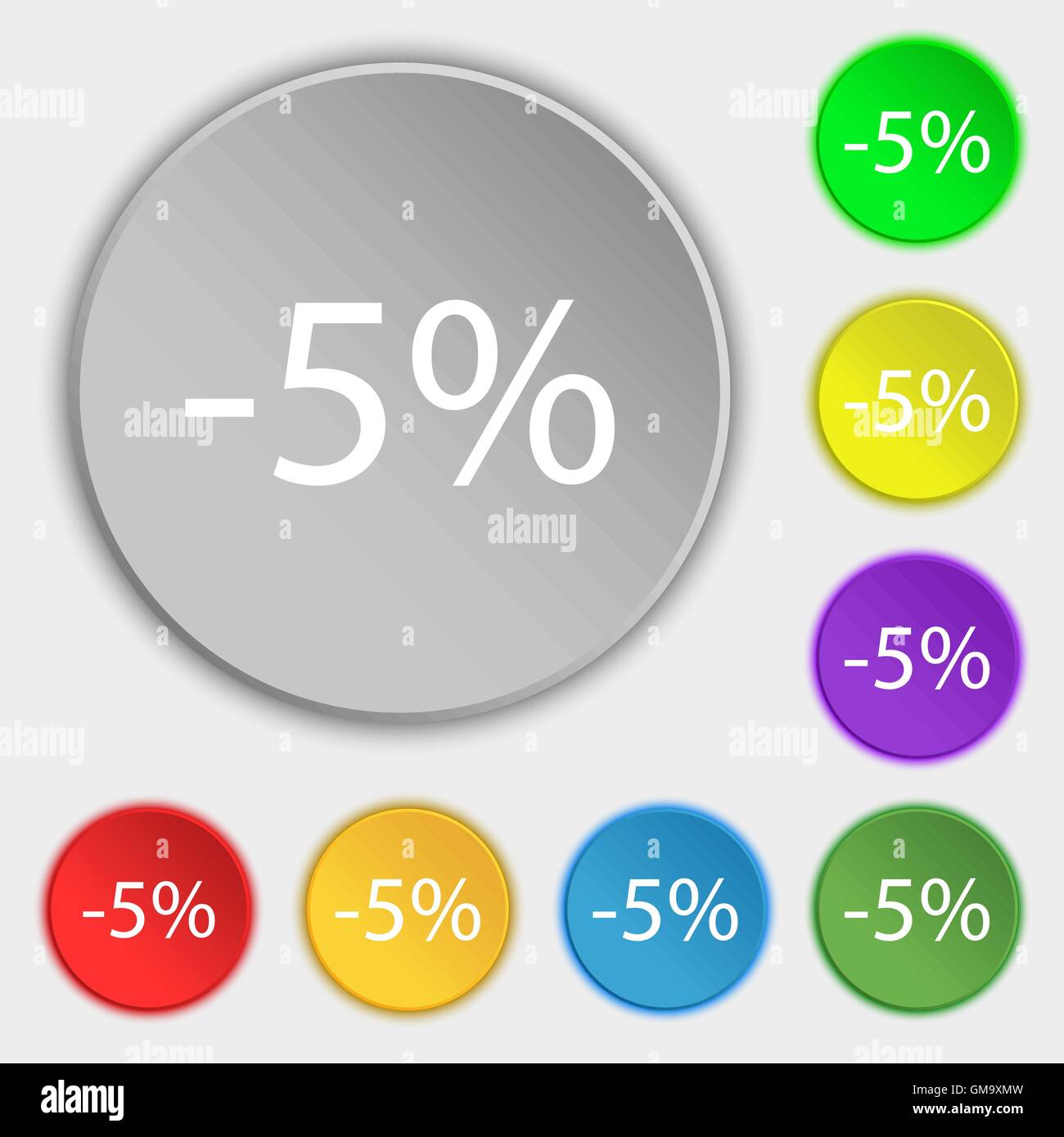 5 percent discount sign icon. Sale symbol. Special offer label. Symbols ...