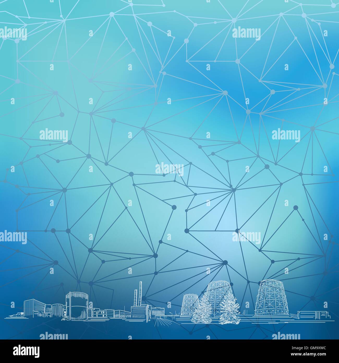 Digital communication blurry background Stock Vector Images - Alamy