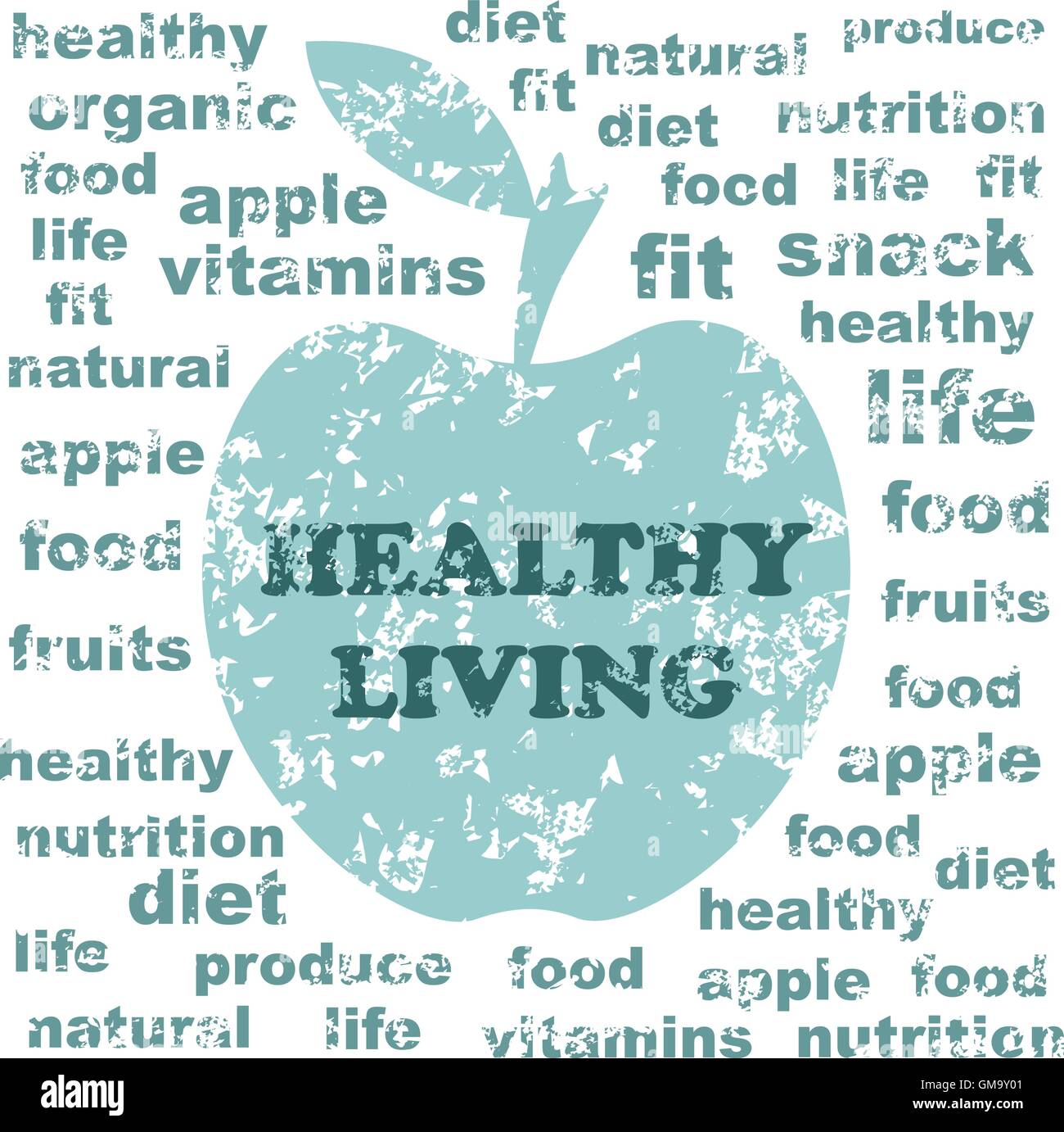 Healthy living Stock Vector Images - Alamy