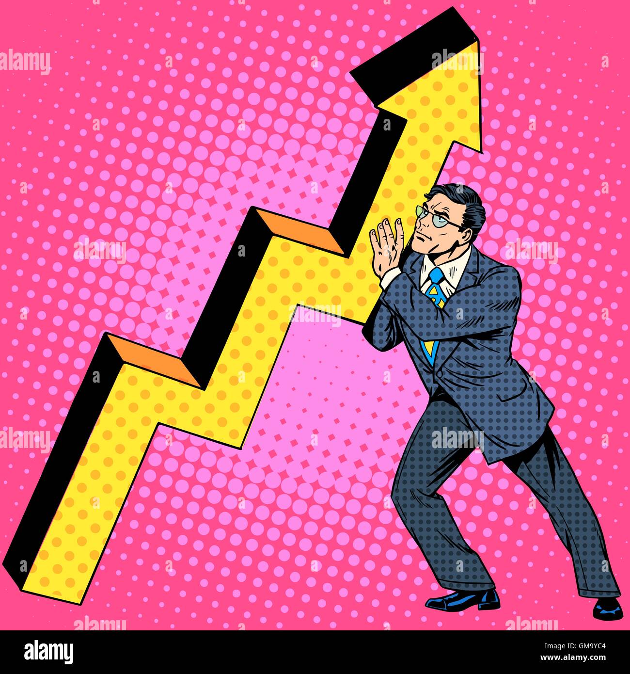 Modern growth graph hi-res stock photography and images - Alamy