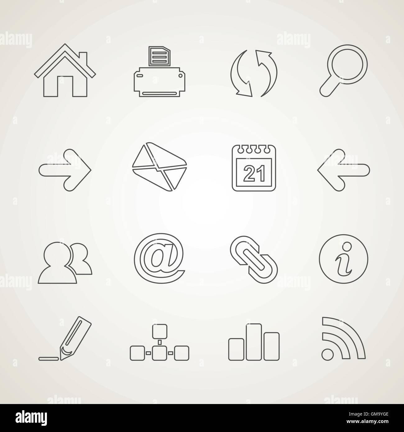 Web outline icon3 Stock Vector Image & Art - Alamy