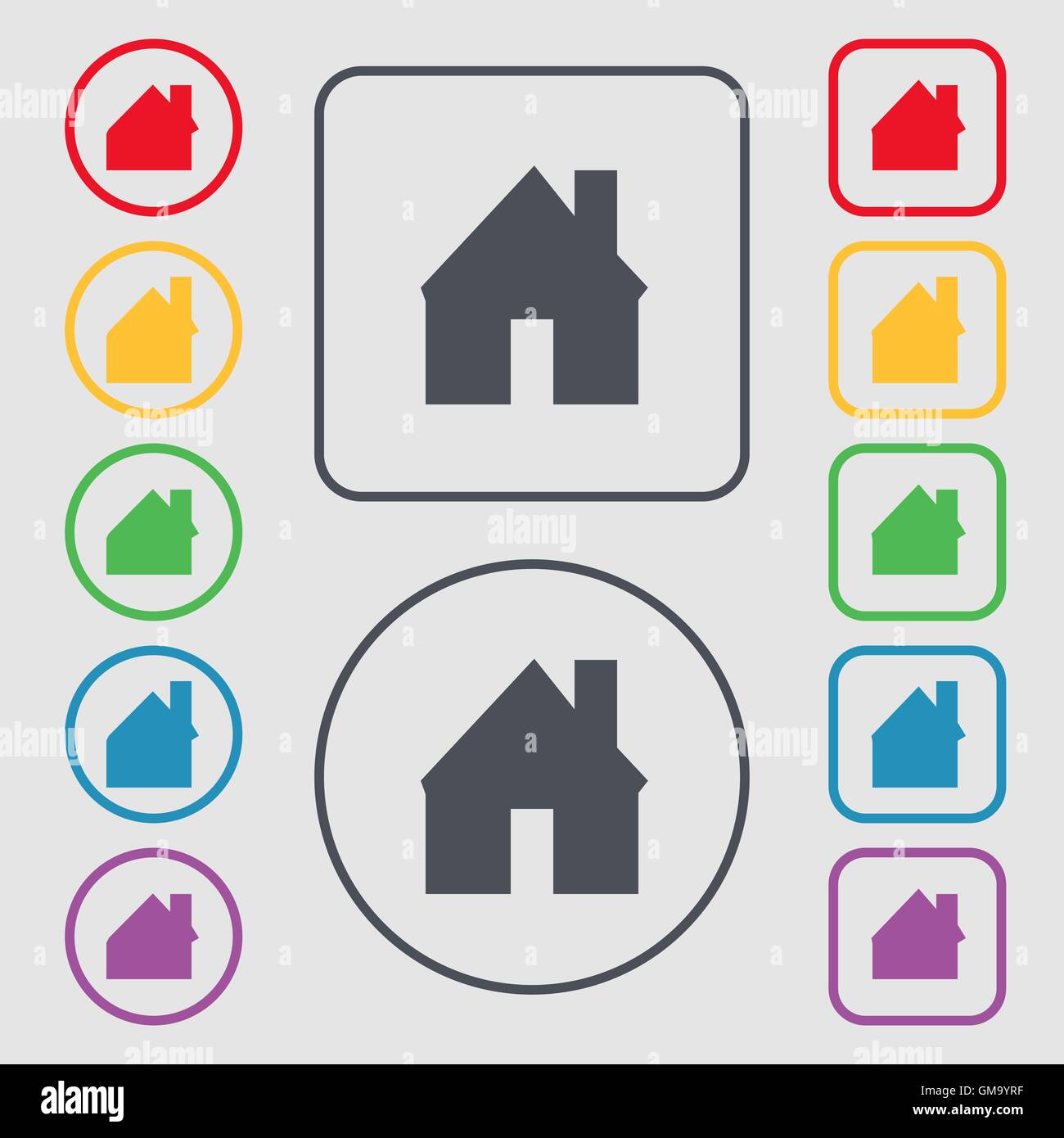 Home sign icon. Main page button. Navigation symbol. Symbols on the ...