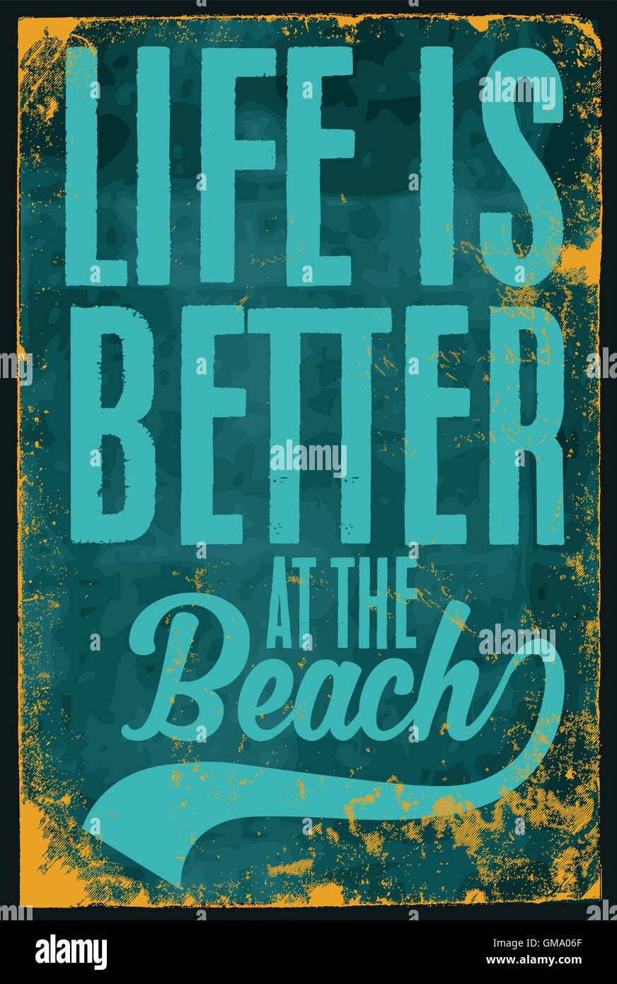 Vintage surfing poster with Grunge background. This artwork can be used ...