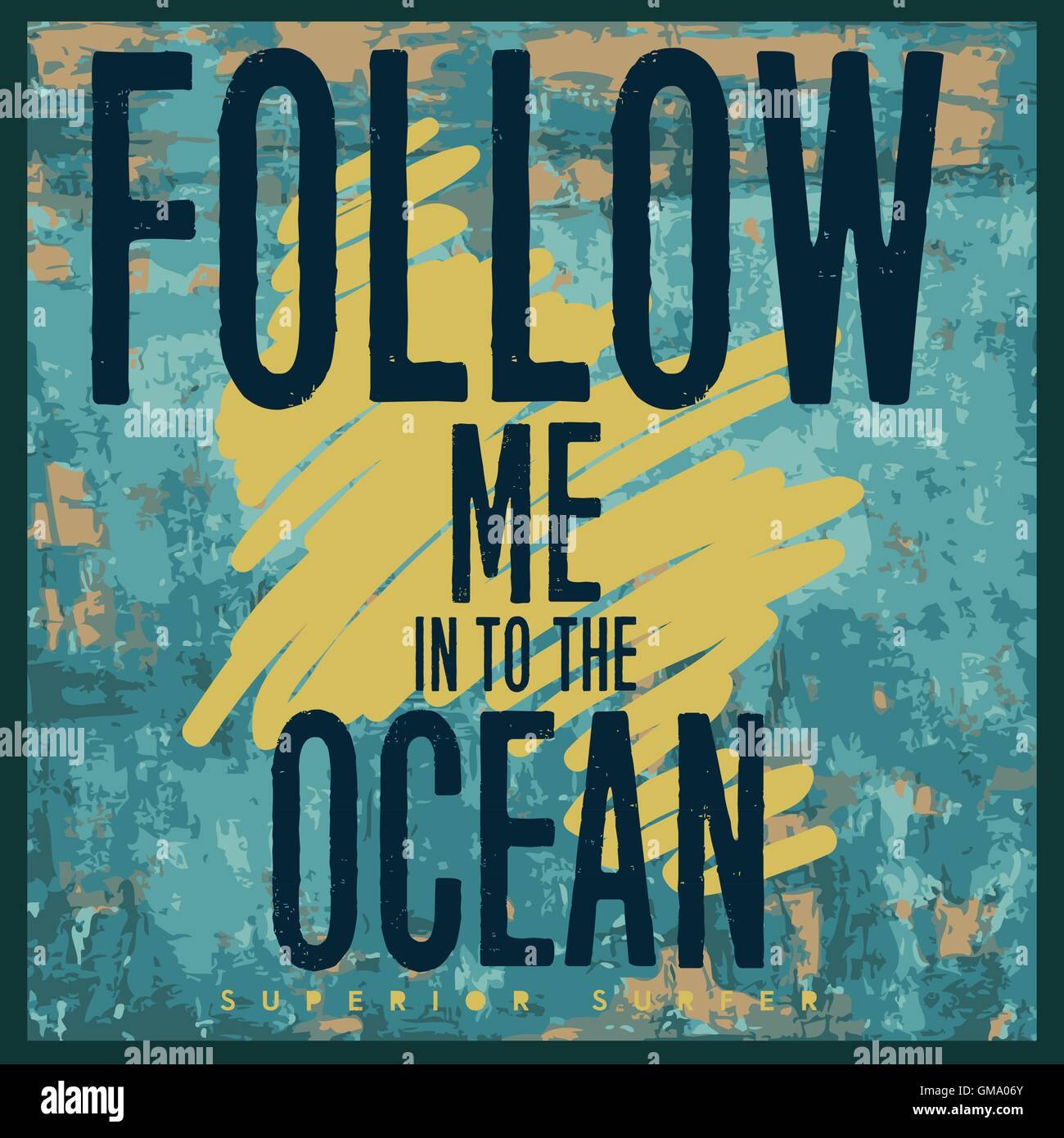 Vintage surfing poster with Grunge background. This artwork can be used ...