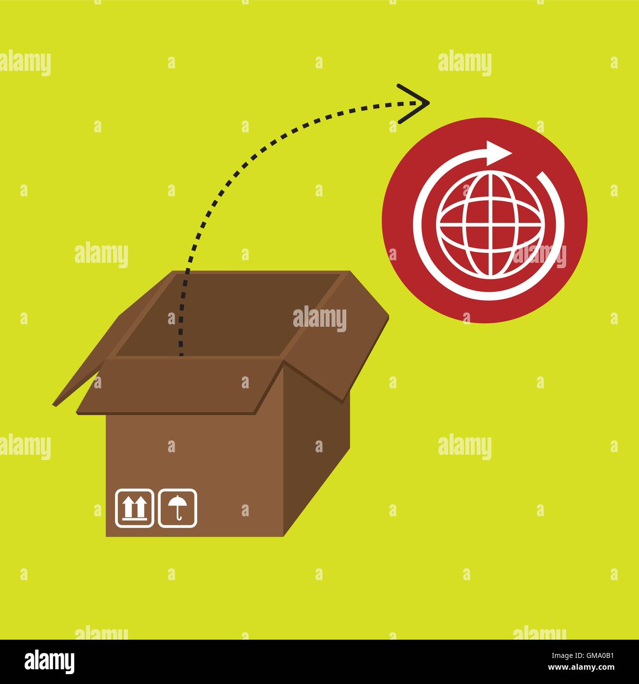 box pack carton delivery Stock Vector Image & Art - Alamy