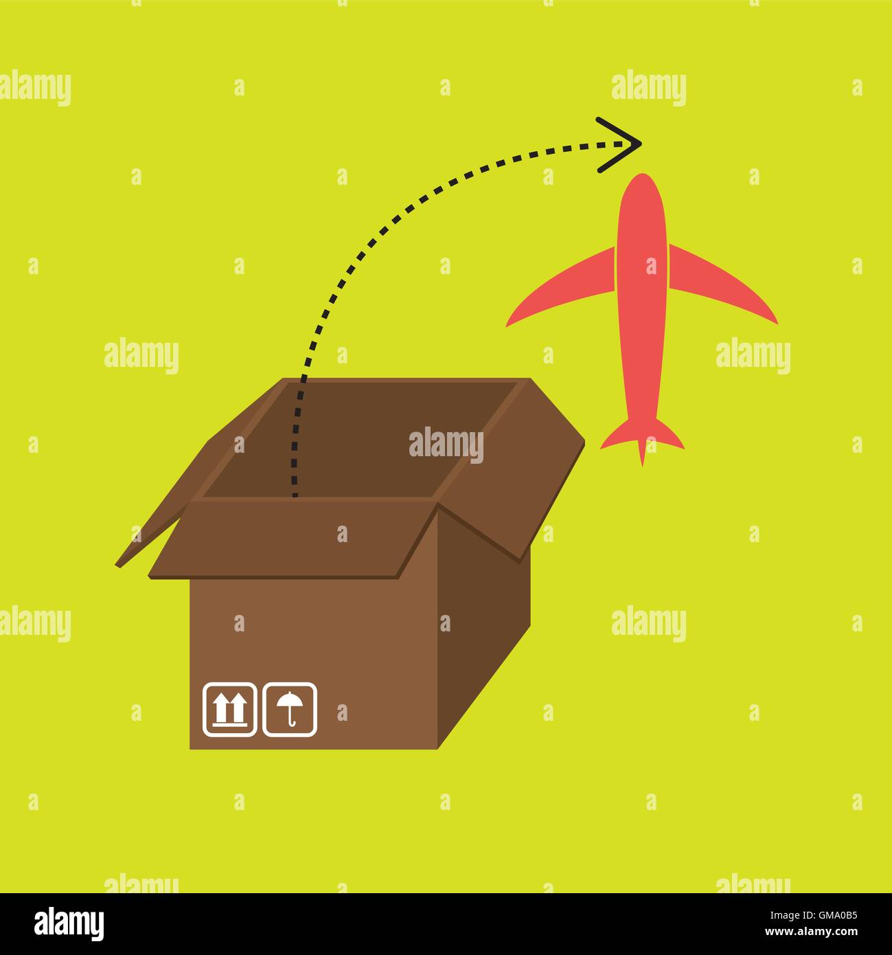 Airplane carton Stock Vector Images - Alamy