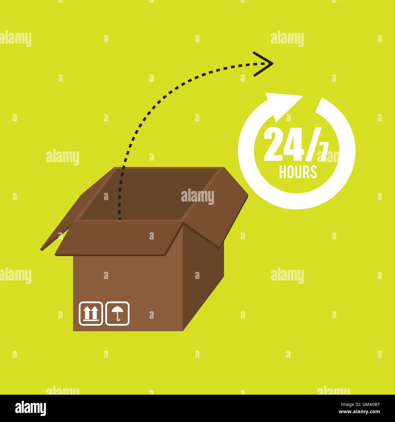 box pack carton delivery Stock Vector Image & Art - Alamy