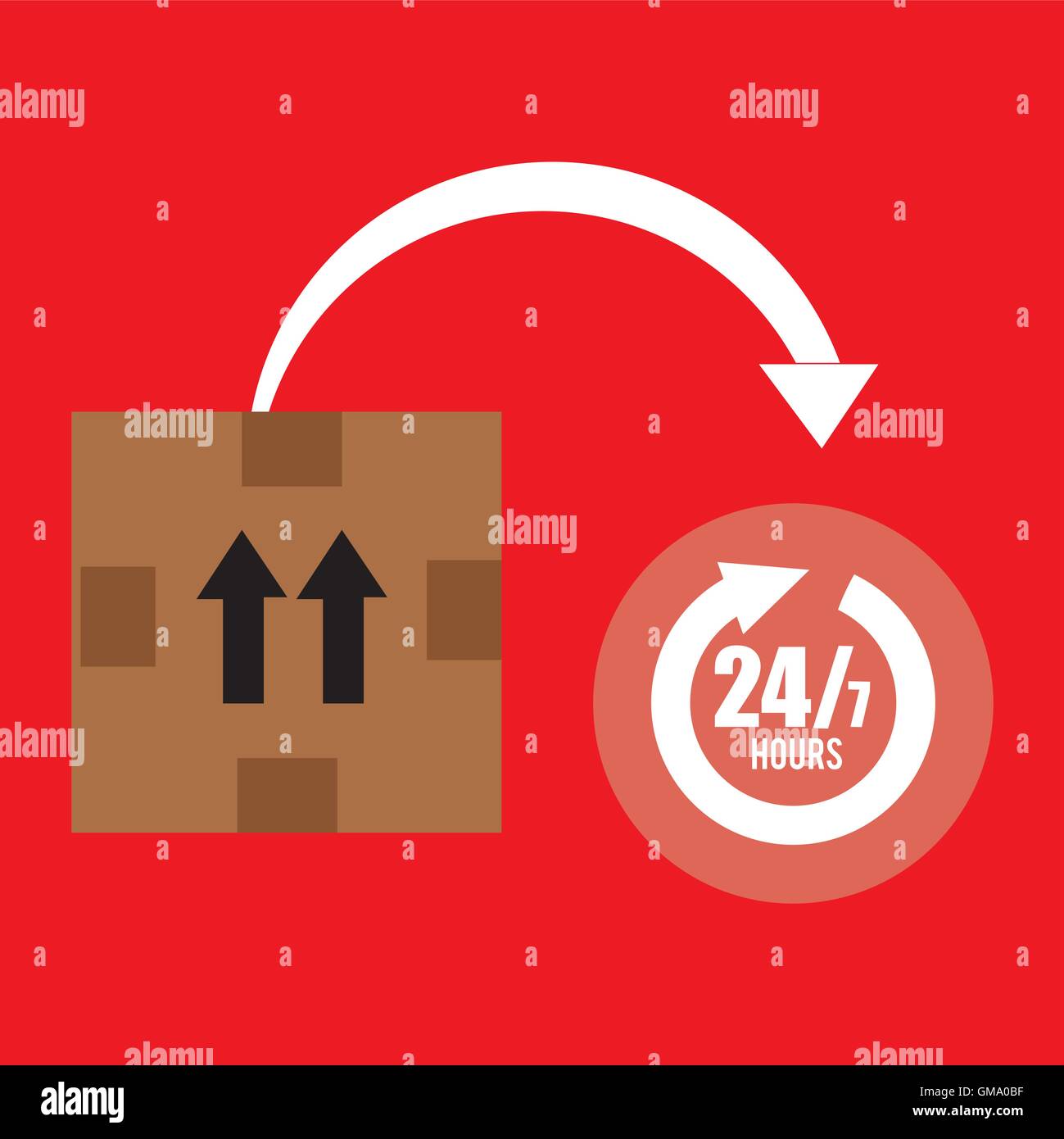 box pack carton delivery Stock Vector Image & Art - Alamy