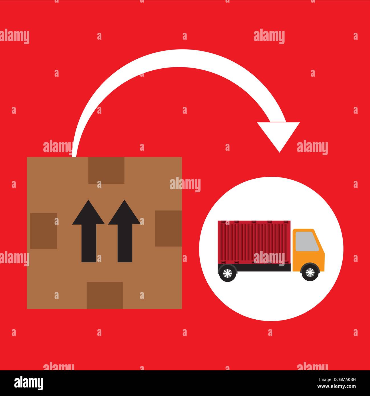 box pack carton delivery Stock Vector Image & Art - Alamy