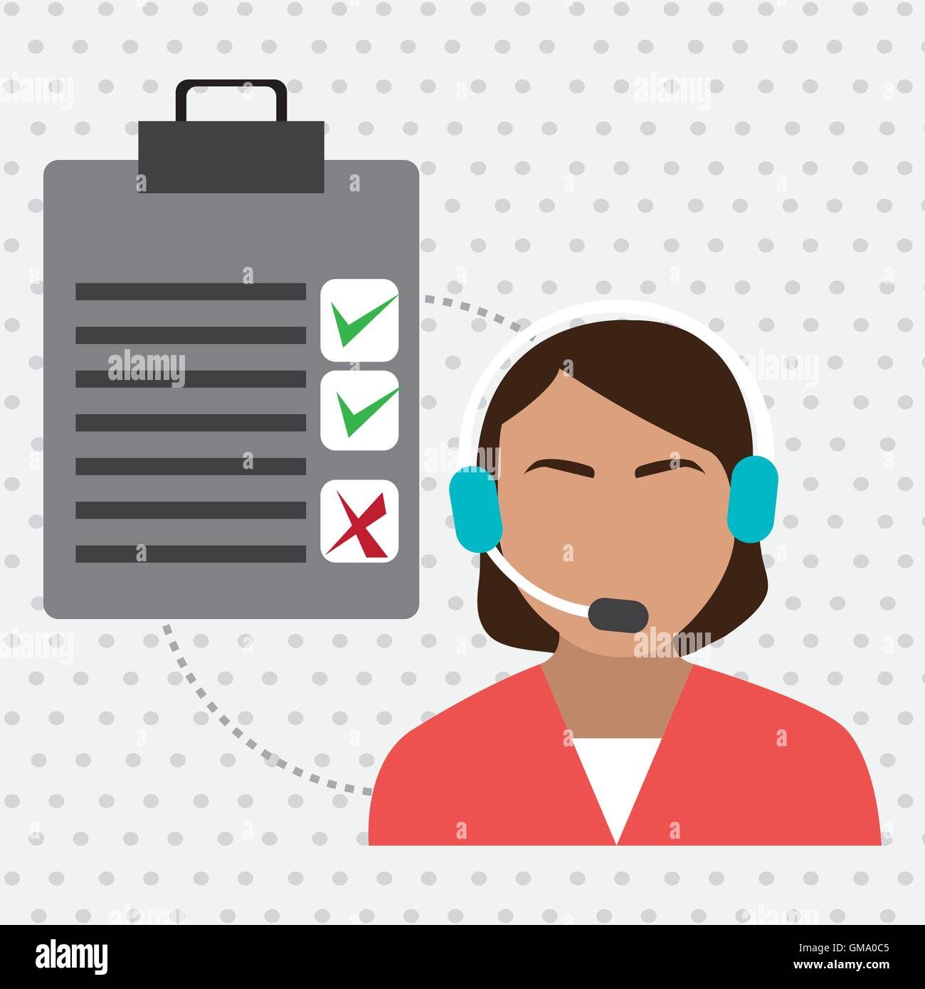 Writing clipboard business woman Stock Vector Images - Alamy