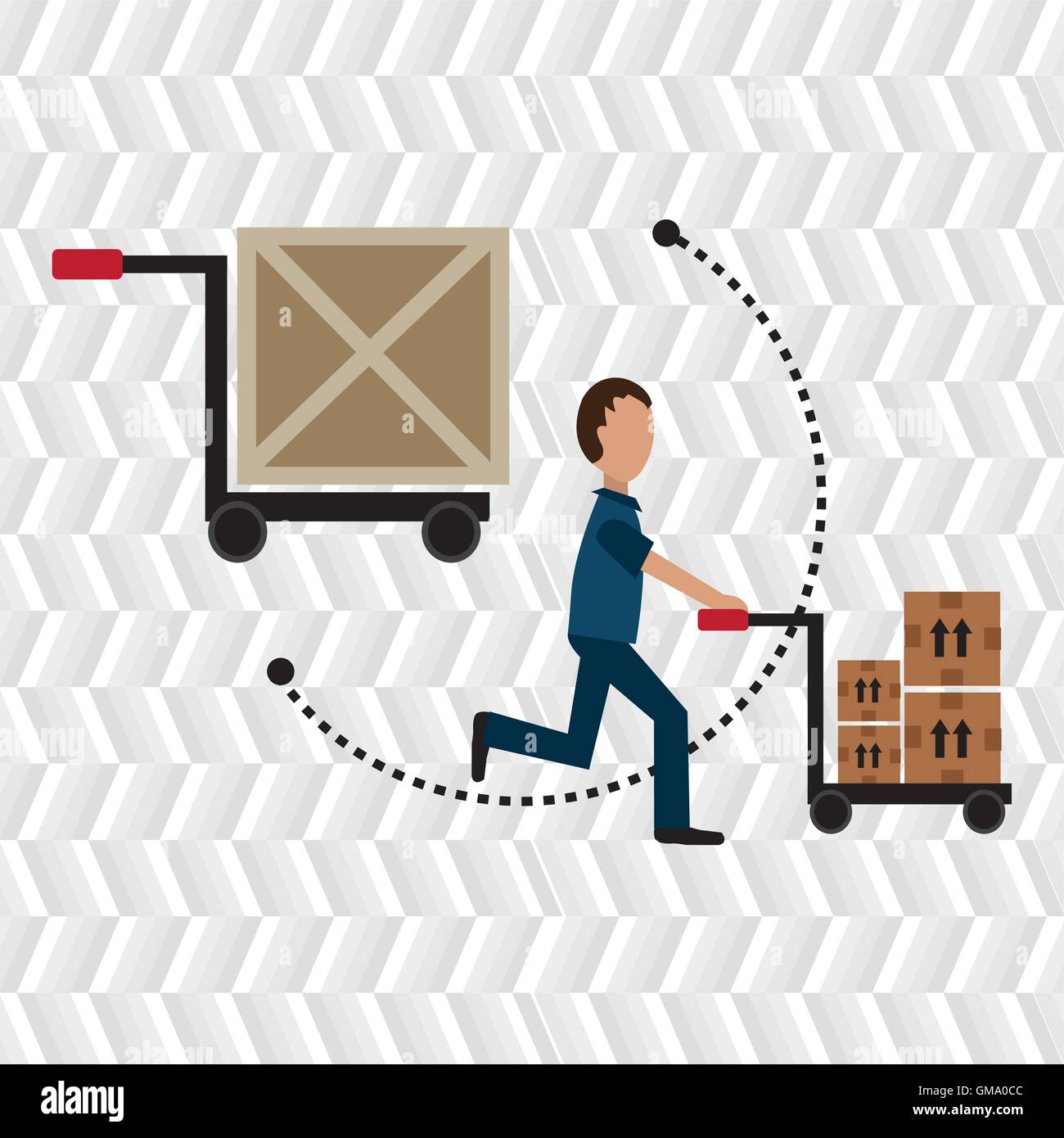 car hand box cargo Stock Vector Image & Art - Alamy