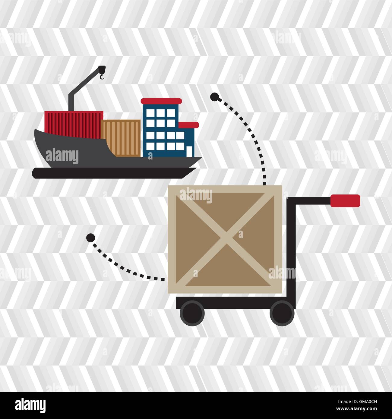 car hand box cargo Stock Vector Image & Art - Alamy