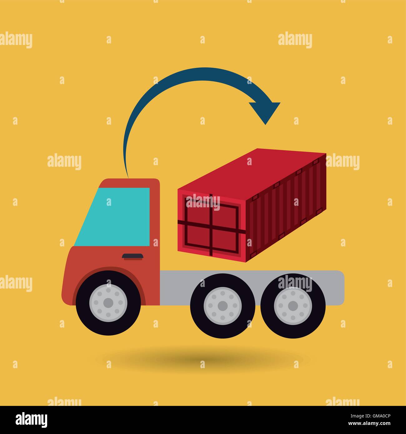 truck delivery shipping cargo Stock Vector Image & Art - Alamy