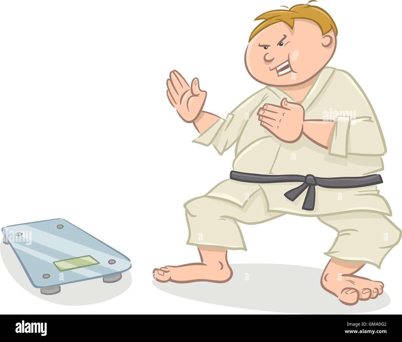 Slim man weight Stock Vector Images - Alamy