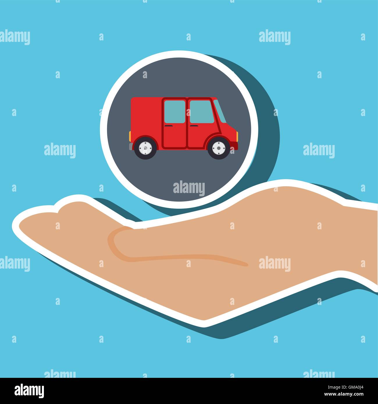 hand shipping cargo attention Stock Vector Image & Art - Alamy