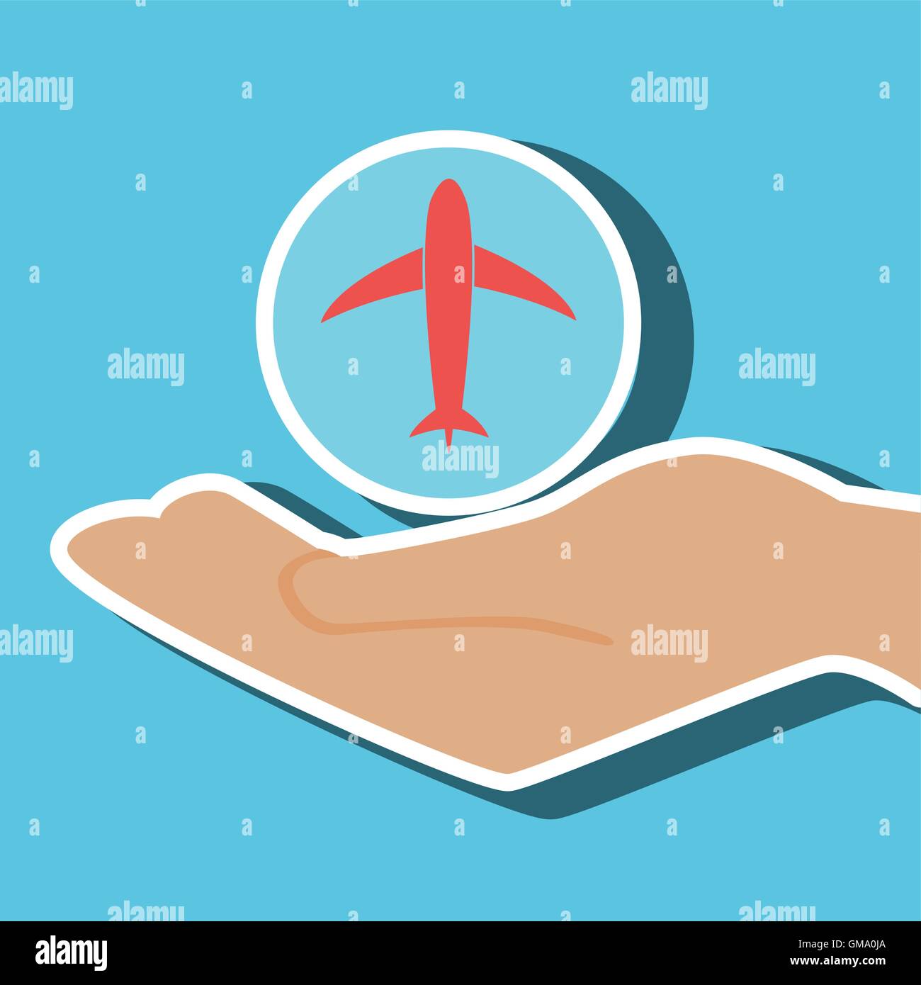 hand shipping cargo attention Stock Vector Image & Art - Alamy