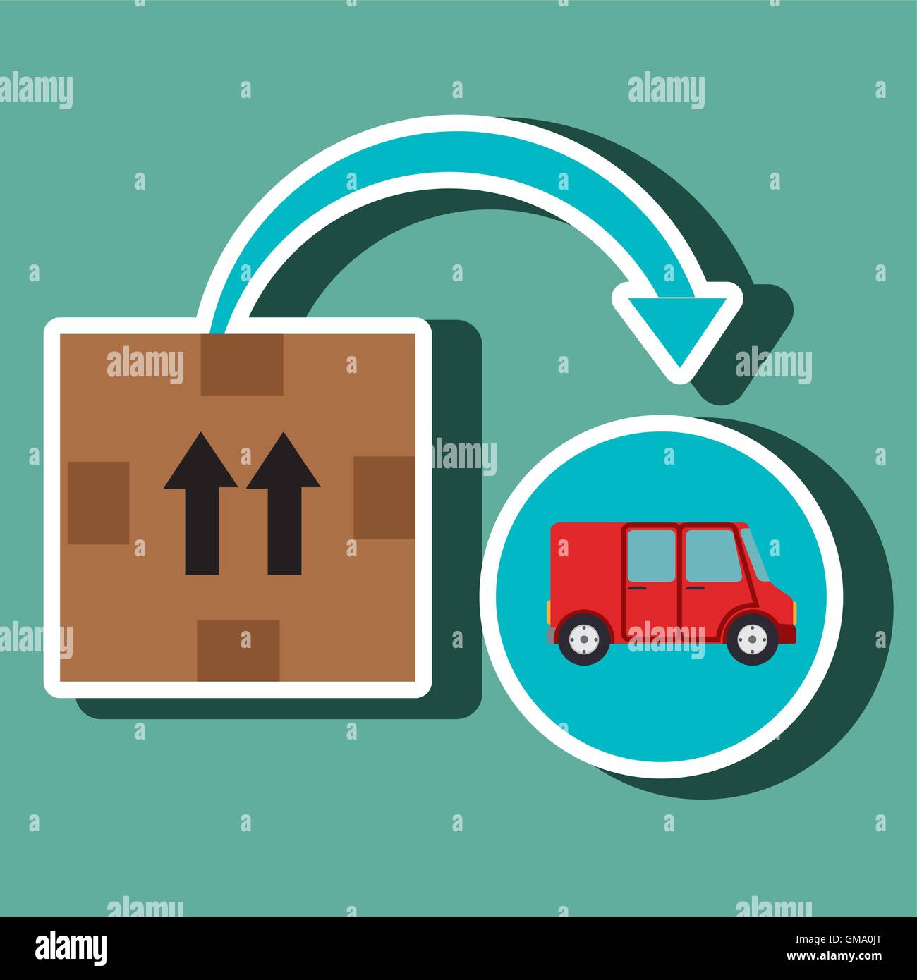 box pack carton delivery Stock Vector Image & Art - Alamy