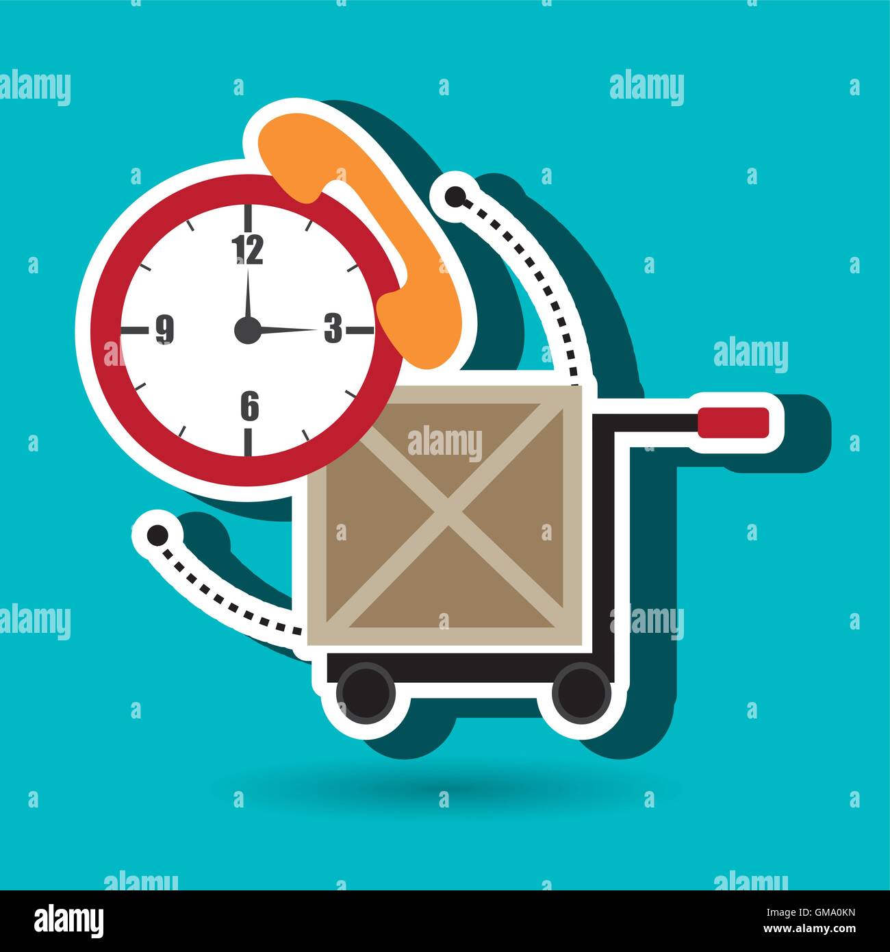 car hand box cargo Stock Vector Image & Art - Alamy