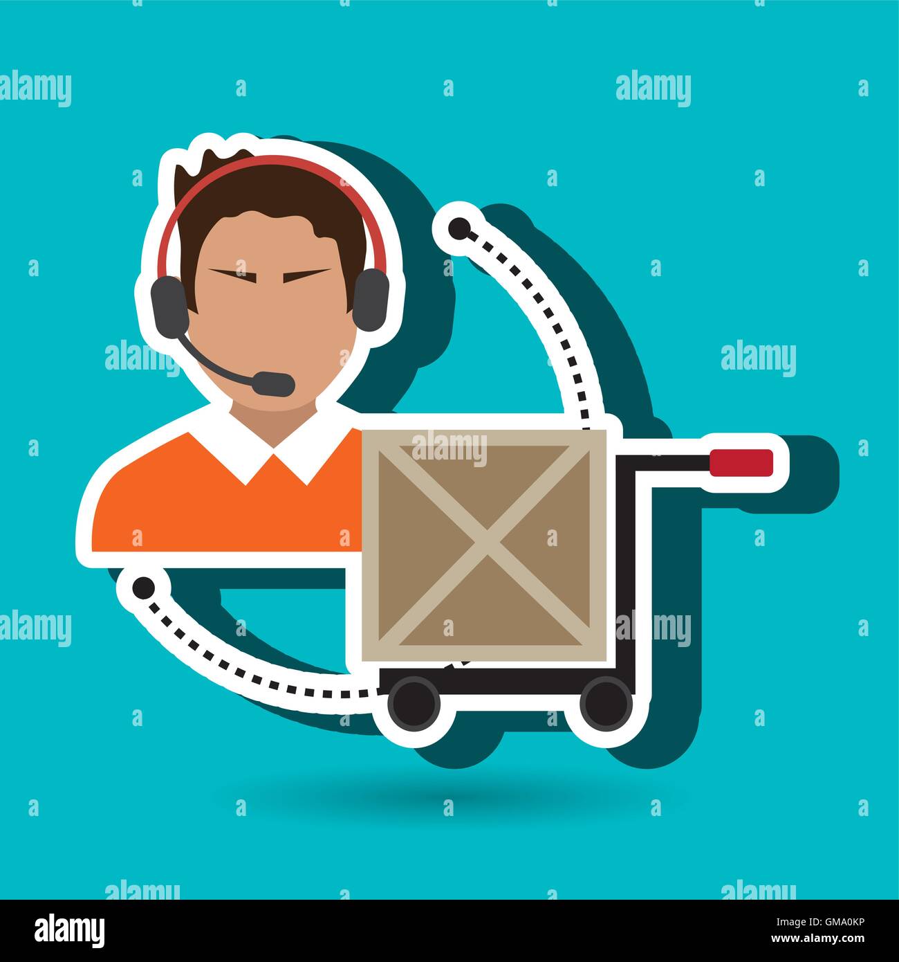 car hand box cargo Stock Vector Image & Art - Alamy