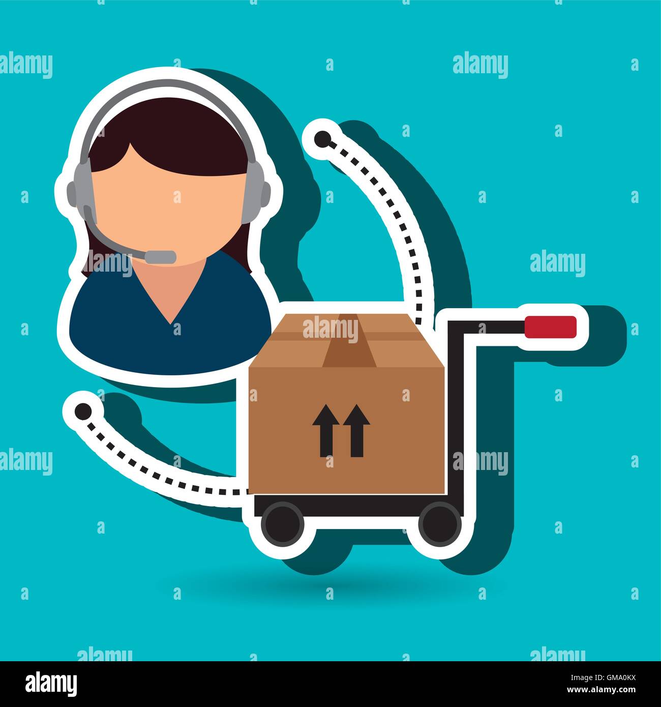car hand box cargo Stock Vector Image & Art - Alamy