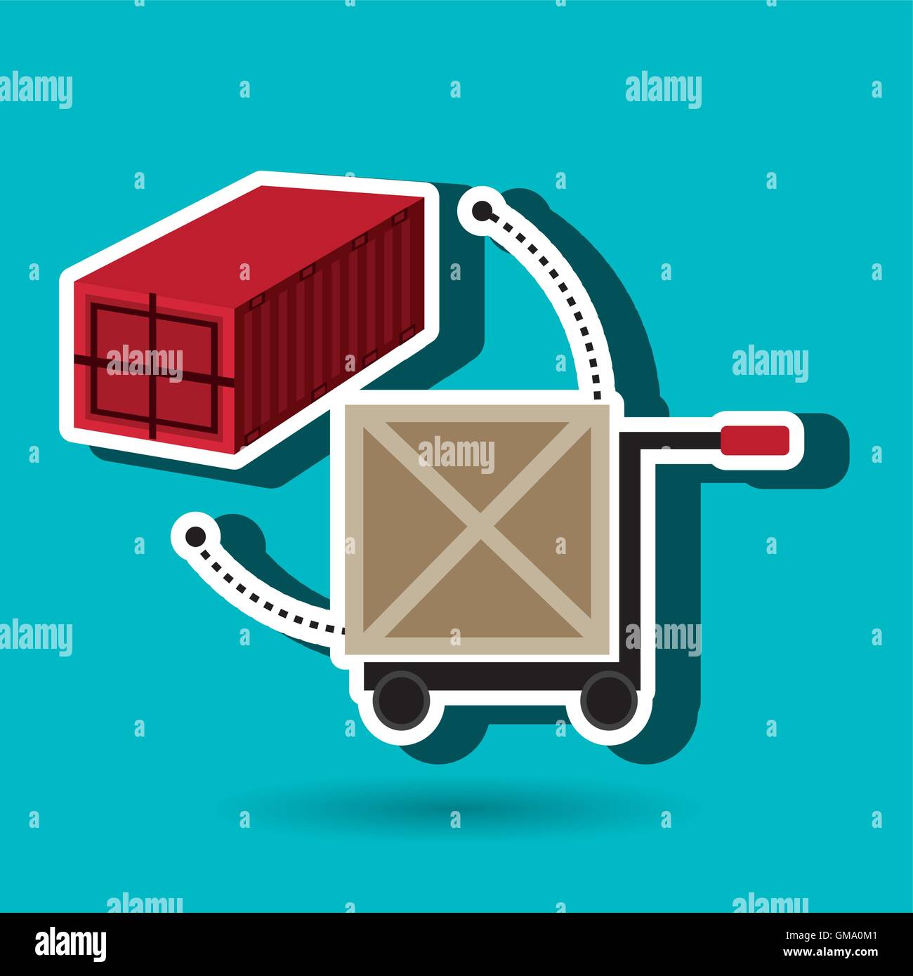 car hand box cargo Stock Vector Image & Art - Alamy