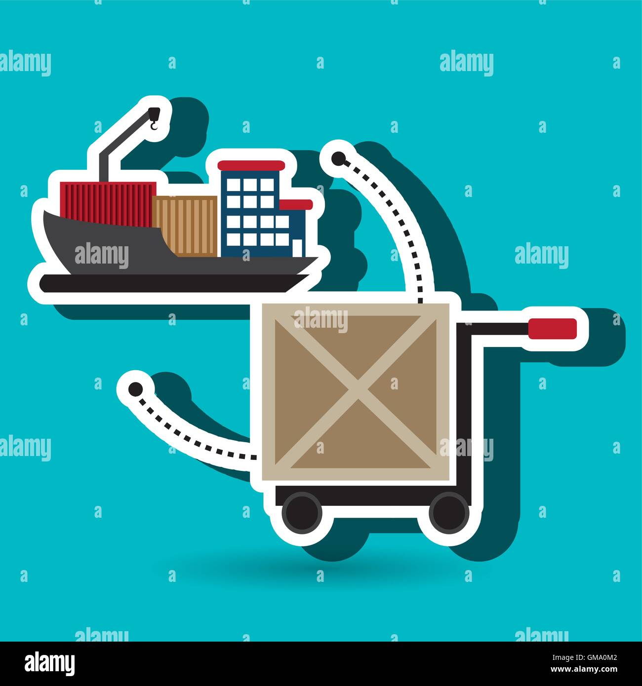 car hand box cargo Stock Vector Image & Art - Alamy