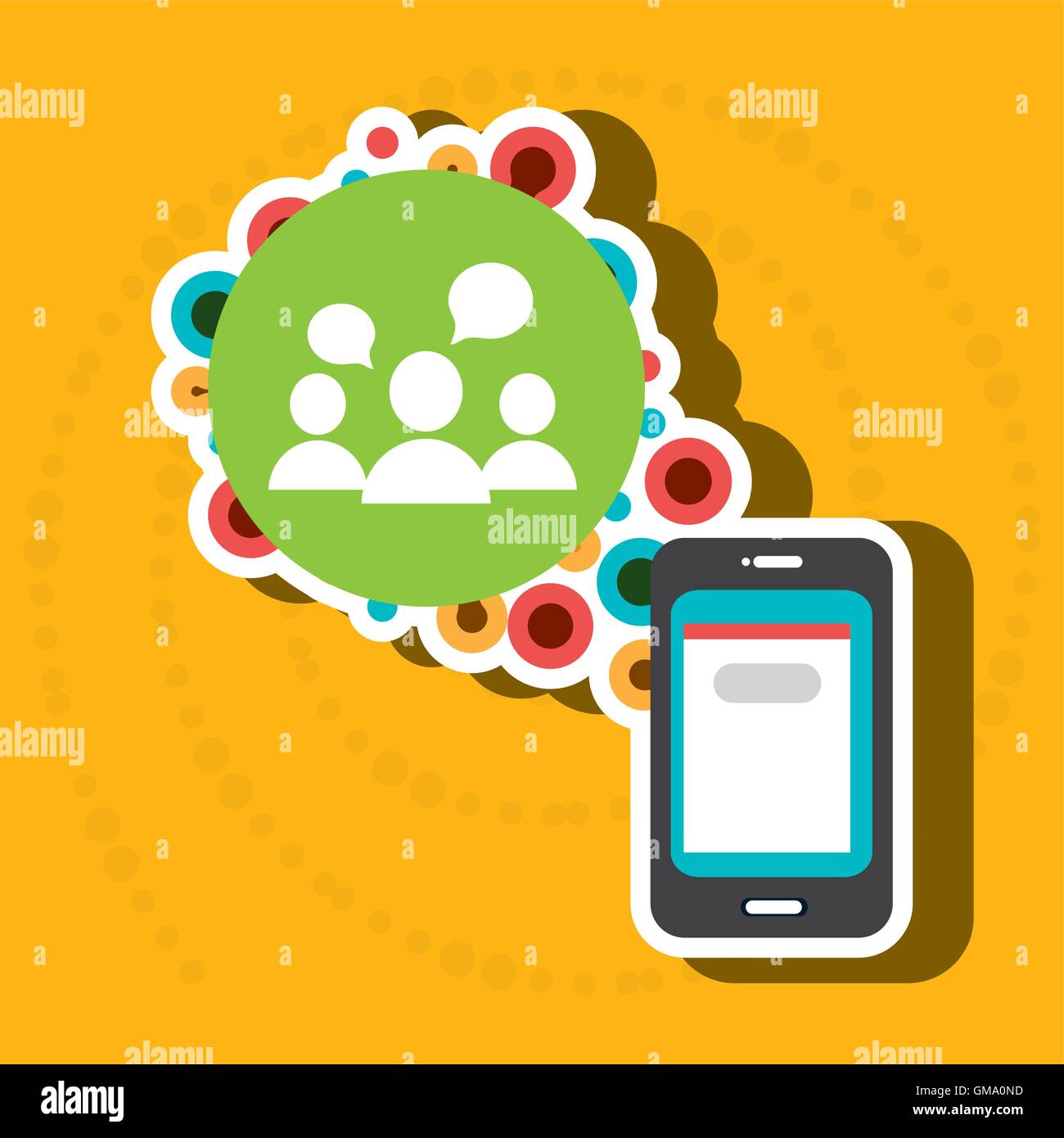 Many apps Stock Vector Images - Alamy