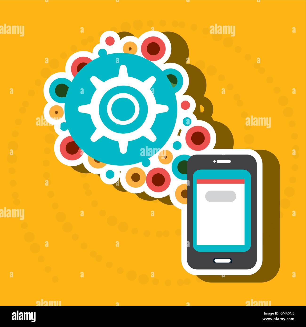 Many apps Stock Vector Images - Alamy