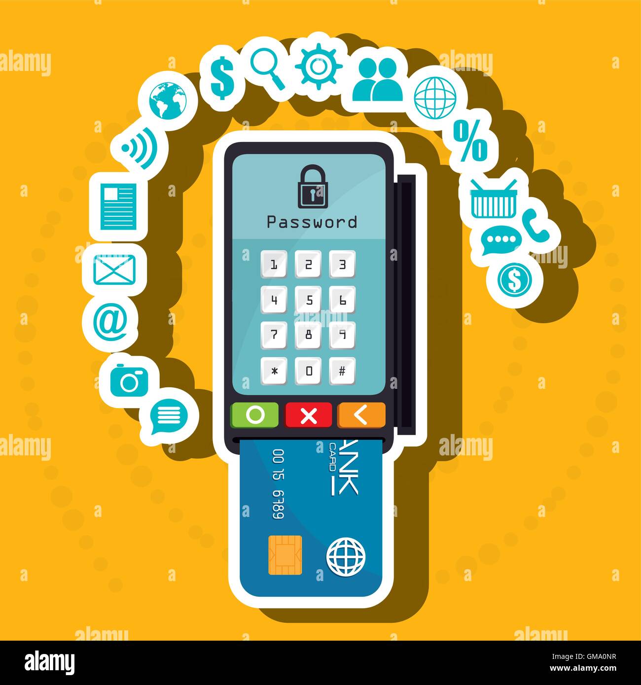 dataphone password money secure Stock Vector Image & Art - Alamy