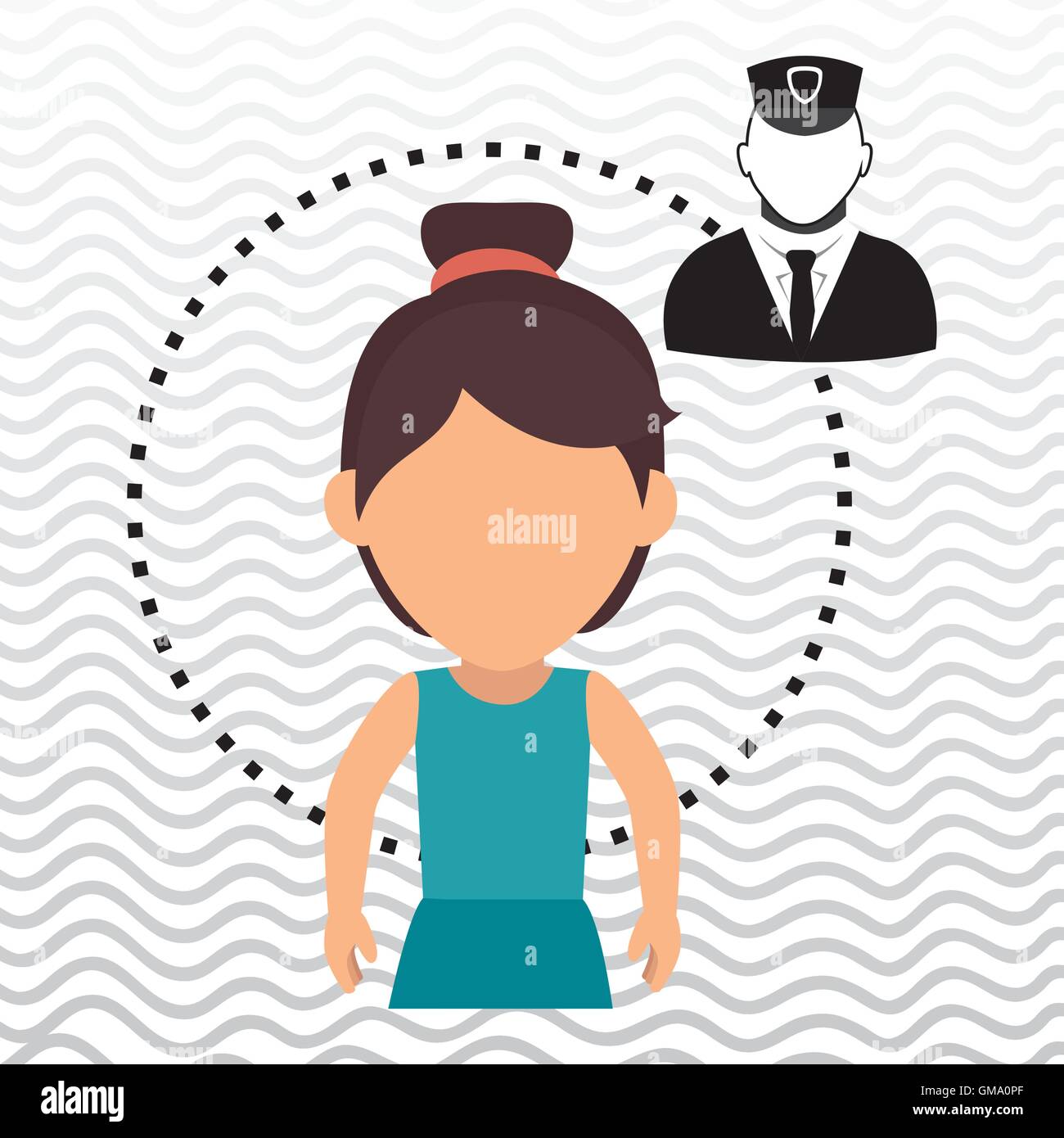 character guard secure protection Stock Vector Image & Art - Alamy