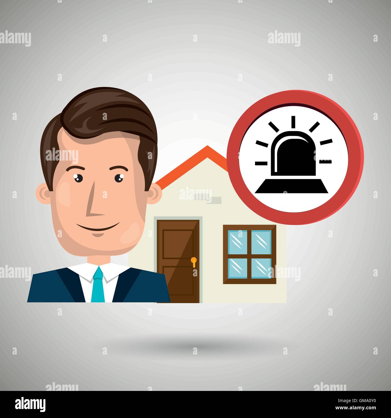man house security protection Stock Vector Image & Art - Alamy