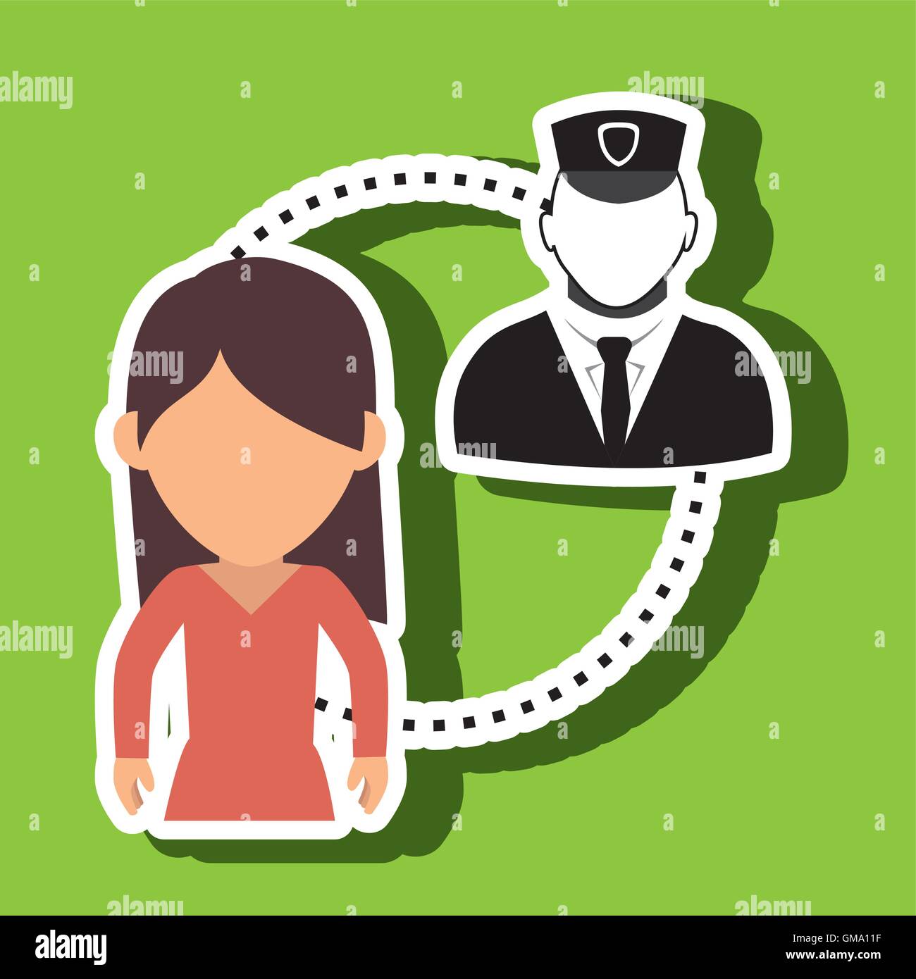 character guard secure protection Stock Vector Image & Art - Alamy