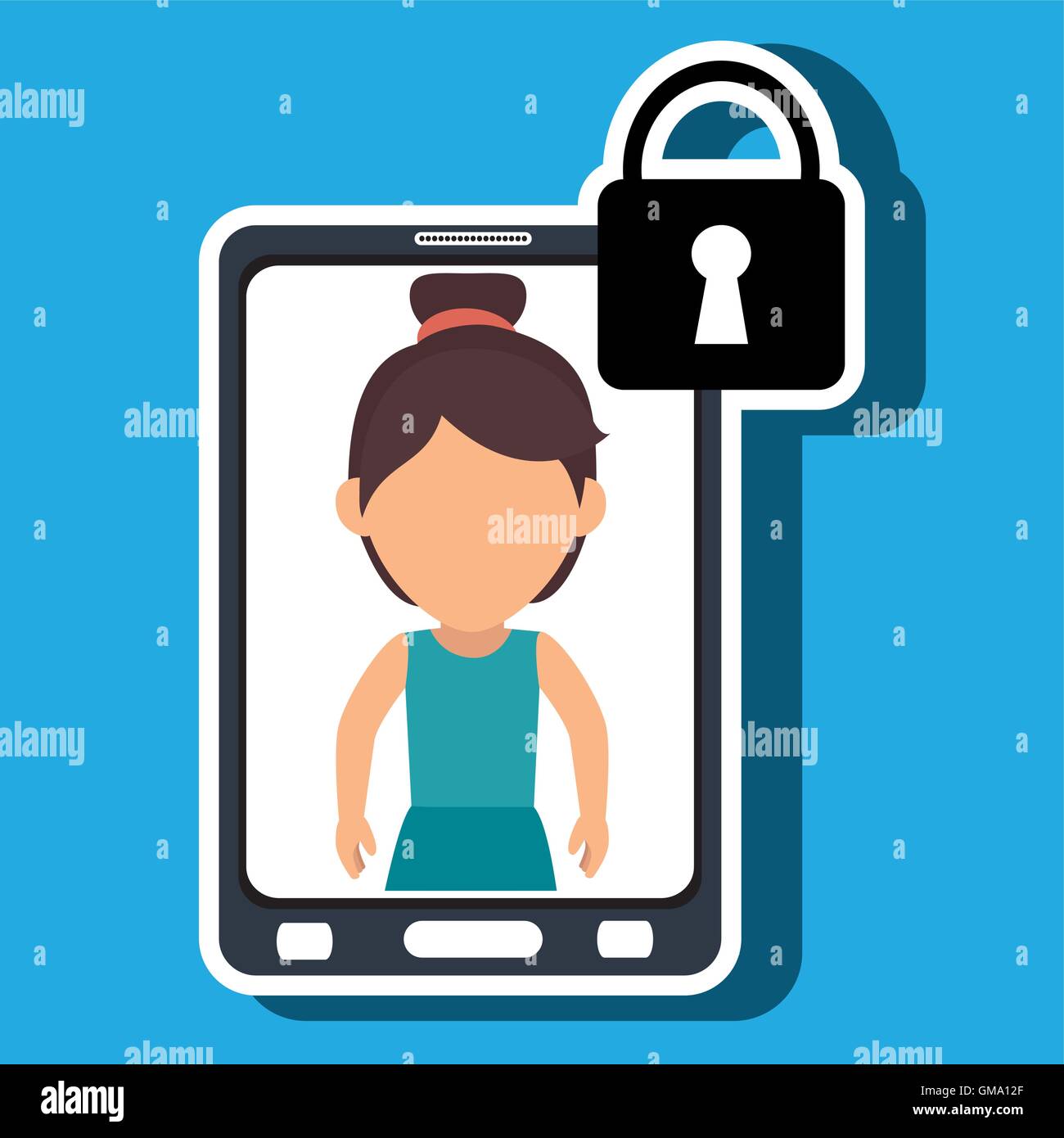 character key secure protection Stock Vector Image & Art - Alamy