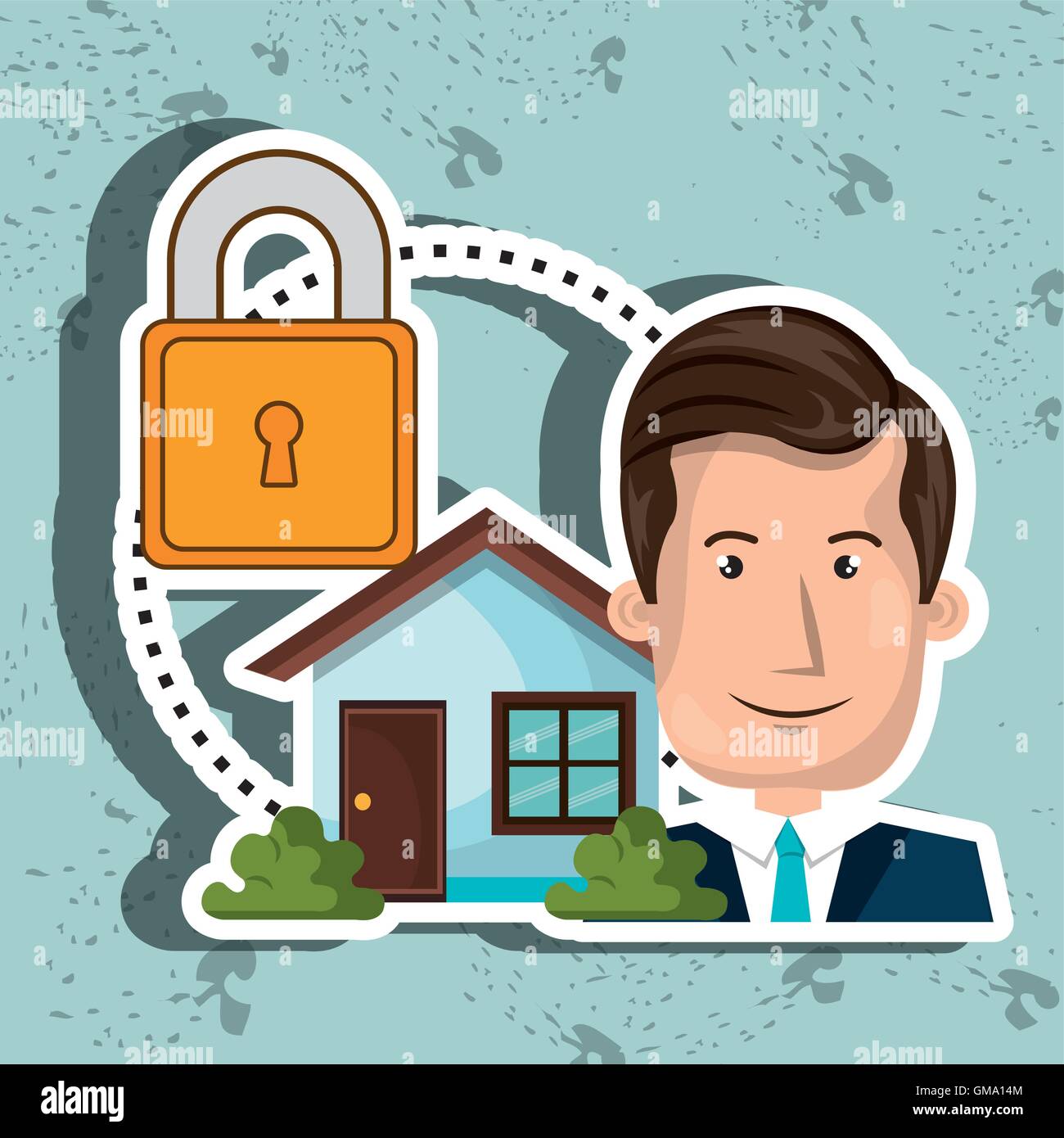 man house security protection Stock Vector Image & Art - Alamy