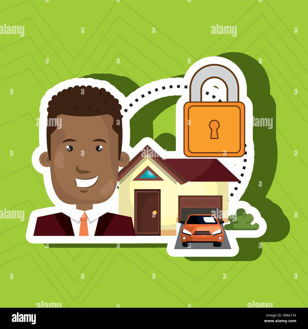 man house security protection Stock Vector Image & Art - Alamy
