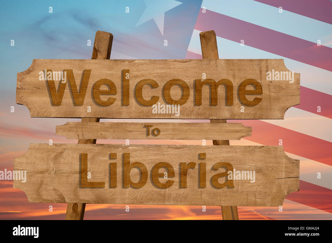 Welcome liberia word text hi-res stock photography and images - Alamy
