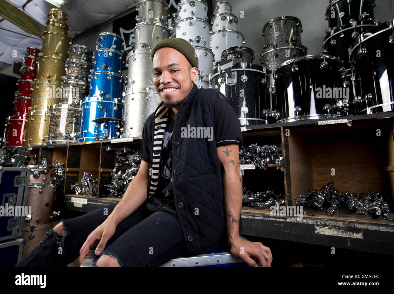 Anderson .Paak poses for portrait session on April 5, 2016 in Los ...