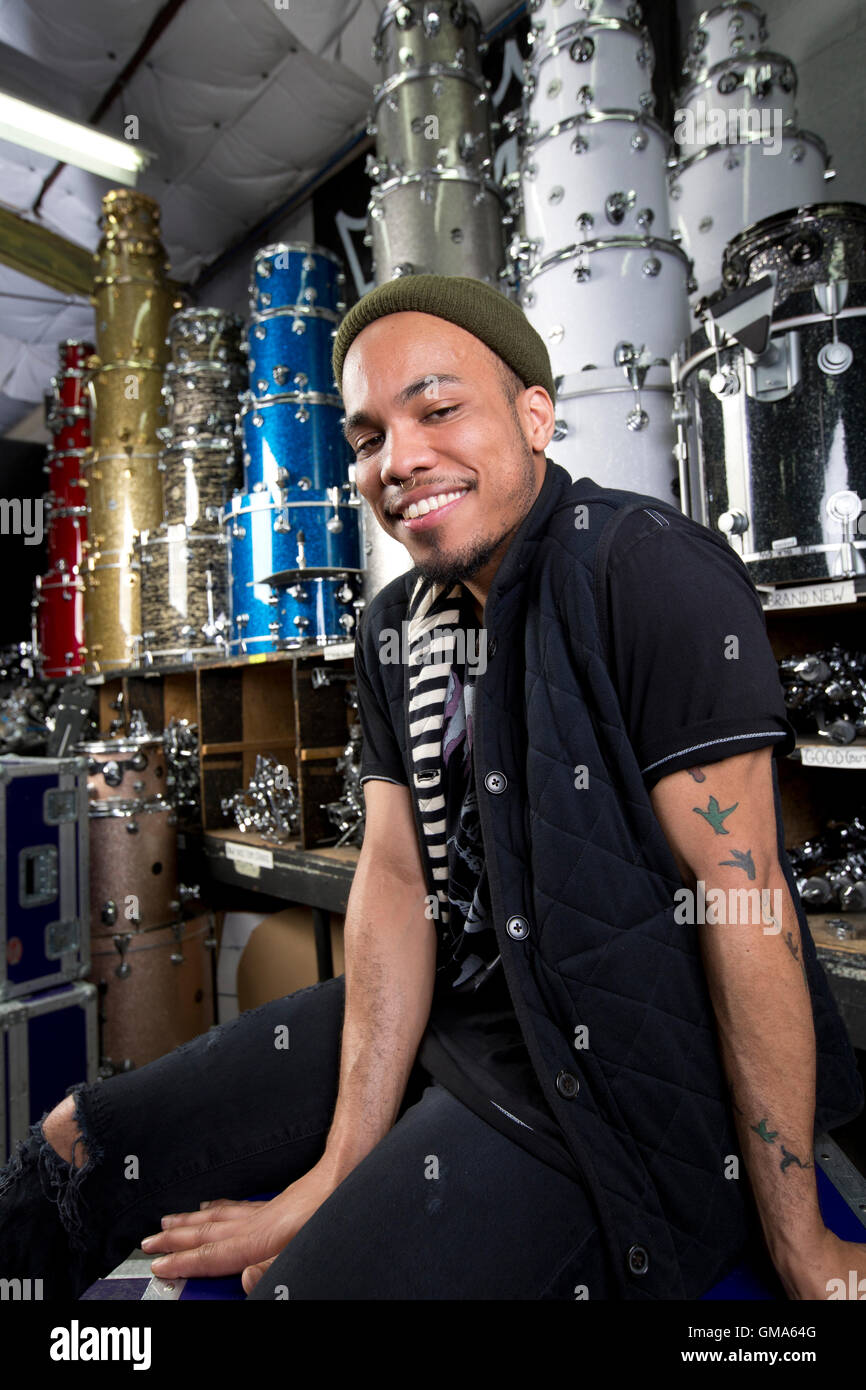 Anderson .Paak poses for portrait session on April 5, 2016 in Los ...