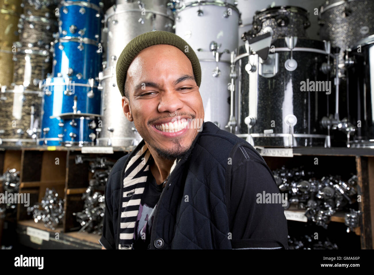 Anderson .Paak poses for portrait session on April 5, 2016 in Los ...