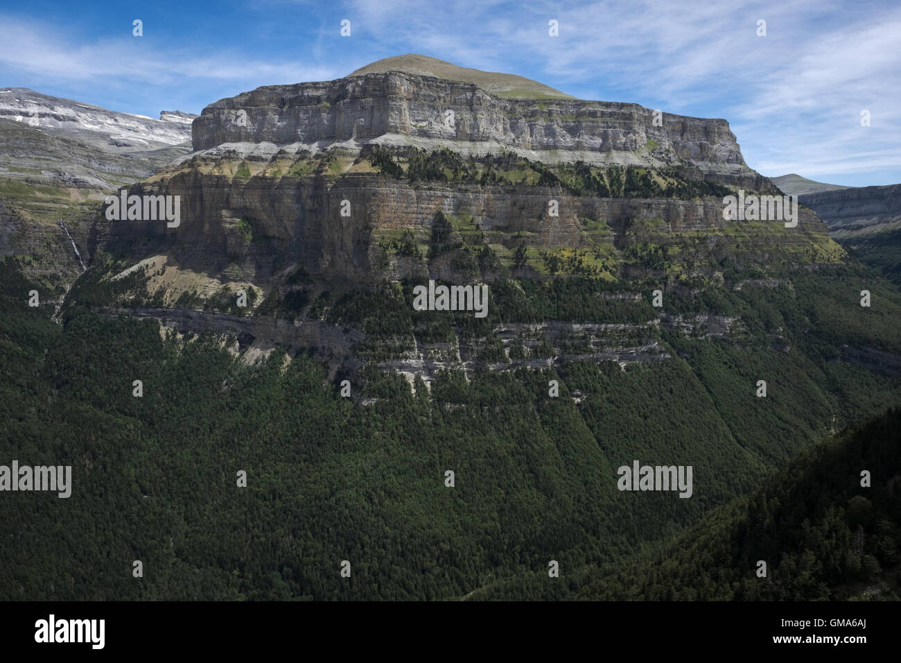 View of the mountains of Ordesa y Monte Perdido National Park Stock ...