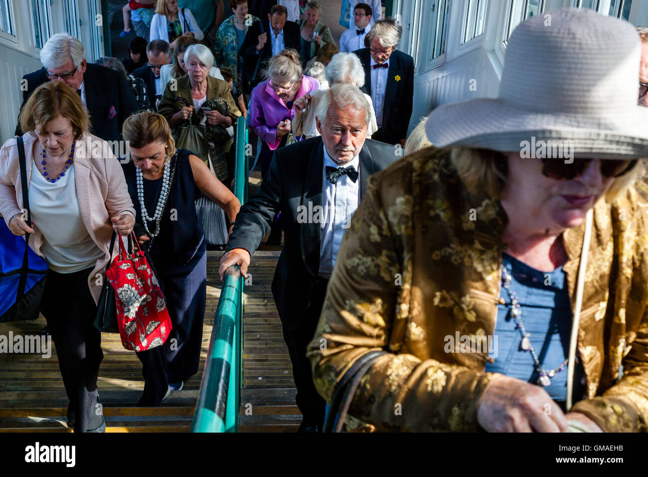 Opera Fans Arrive At Lewes Station En Route To Glyndebourne Opera House ...