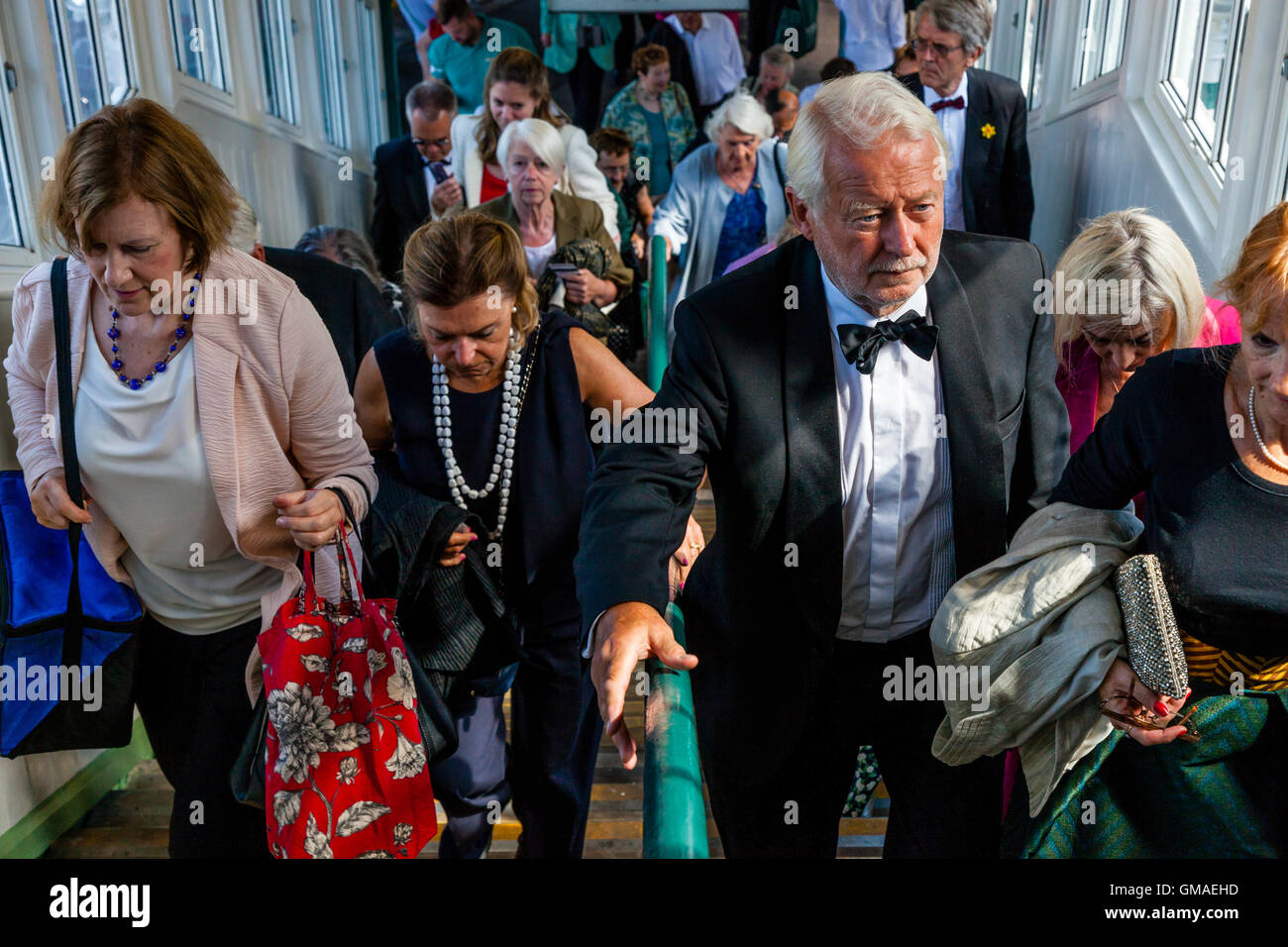 Opera Fans Arrive At Lewes Station En Route To Glyndebourne Opera House ...