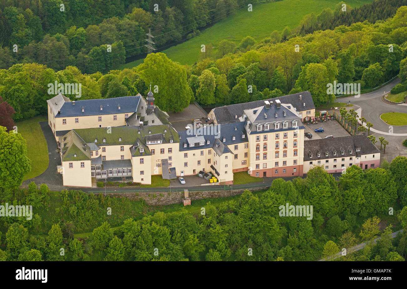 Aerial view, chateau Wittgenstein castle boarding, boarding Castle ...